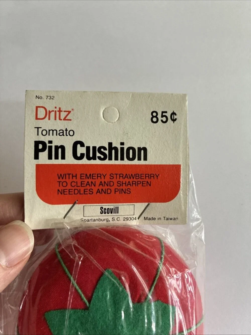 Dritz | Office | Vintage Dritz Tomato Pin Cushion Emery Strawberry No ...